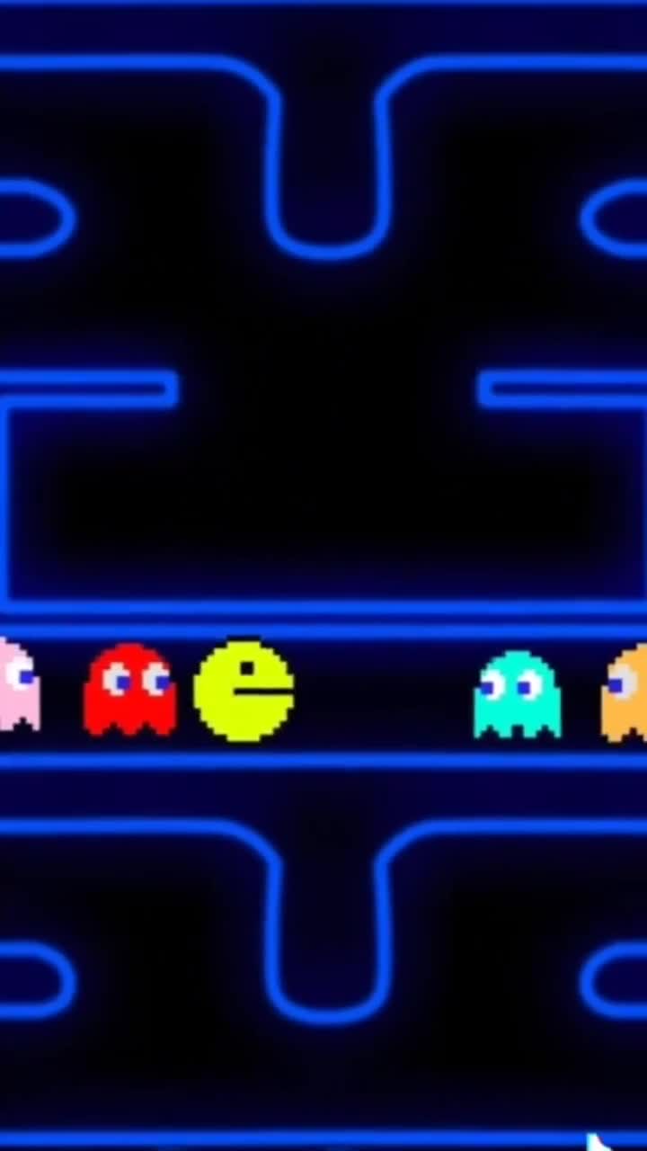 Pac Man Series Blinky Pac Man 4girls Animated Lewdninja